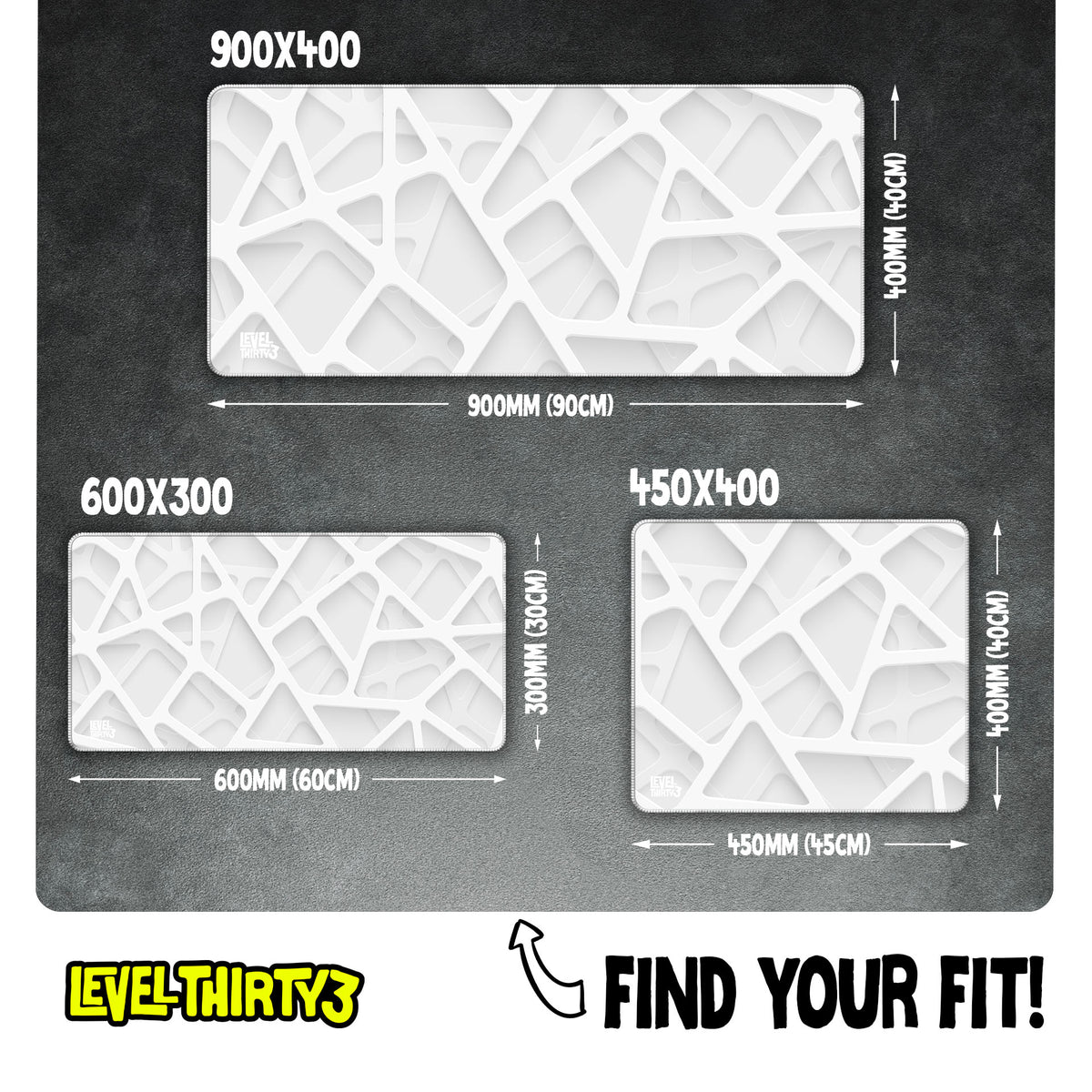 LEVEL THIRTY3 | ARCTIC MATRIX GAMING DESK PAD – Level Thirty3 Limited
